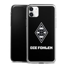 DeinDesign iPhone 11 Handy Slim Case Silikon Handyh&uuml;lle transparent H&uuml;lle extra d&uuml;nn Gladbach Die Fohlen Borussia M&ouml;nchengladbach Silikon Slim Case