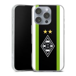 DeinDesign iPhone 16 Pro Handy Silikon H&uuml;lle Case transparent Handyh&uuml;lle Logo Gladbach Borussia M&ouml;nchengladbach Silikon Case