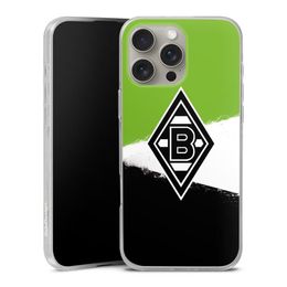DeinDesign iPhone 16 Pro Max Handy Silikon H&uuml;lle Case transparent Handyh&uuml;lle Borussia M&ouml;nchengladbach Bmg Official Licensed Product Silikon Case