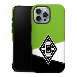 DeinDesign iPhone 16 Pro Max Handy Panzer Handyh&uuml;lle robuste Outdoor H&uuml;lle Schutzh&uuml;lle gl&auml;nzend Borussia M&ouml;nchengladbach Bmg Official Licensed Product Tough Case