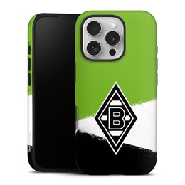 DeinDesign iPhone 16 Pro Handy Panzer Handyh&uuml;lle robuste Outdoor H&uuml;lle Schutzh&uuml;lle matt Borussia M&ouml;nchengladbach Bmg Official Licensed Product Tough Case