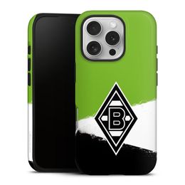 DeinDesign iPhone 16 Pro Handy Panzer Handyh&uuml;lle robuste Outdoor H&uuml;lle Schutzh&uuml;lle gl&auml;nzend Borussia M&ouml;nchengladbach Bmg Official Licensed Product Tough Case