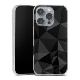 DeinDesign iPhone 16 Pro Handy Silikon H&uuml;lle Case transparent Handyh&uuml;lle Abstract Muster Geometric Silikon Case