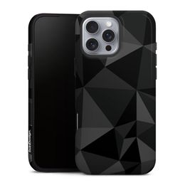 DeinDesign iPhone 16 Pro Max Handy Panzer Handyh&uuml;lle robuste Outdoor H&uuml;lle Schutzh&uuml;lle gl&auml;nzend Abstract Muster Geometric Tough Case