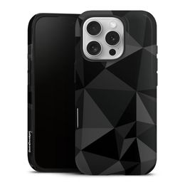 DeinDesign iPhone 16 Pro Handy Panzer Handyh&uuml;lle robuste Outdoor H&uuml;lle Schutzh&uuml;lle gl&auml;nzend Abstract Muster Geometric Tough Case