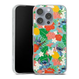 DeinDesign iPhone 16 Pro Handy Silikon H&uuml;lle Case transparent Handyh&uuml;lle Lilo & Stitch Movie Disney Silikon Case