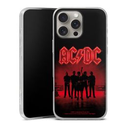 DeinDesign iPhone 16 Pro Max Handy Silikon H&uuml;lle Case transparent Handyh&uuml;lle Band Acdc Official Licensed Product Silikon Case