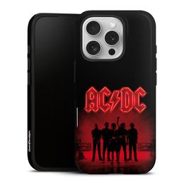 DeinDesign iPhone 16 Pro Handy Panzer Handyh&uuml;lle robuste Outdoor H&uuml;lle Schutzh&uuml;lle gl&auml;nzend Band Acdc Official Licensed Product Tough Case