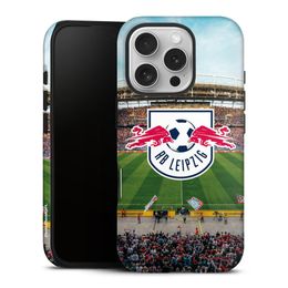 DeinDesign iPhone 16 Pro Handy Panzer Handyh&uuml;lle robuste Outdoor H&uuml;lle Schutzh&uuml;lle gl&auml;nzend Stadium Rb Leipzig Official Licensed Product Tough Case