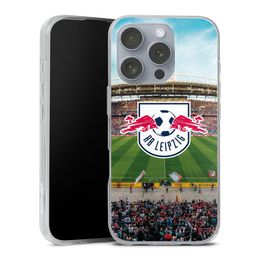 DeinDesign iPhone 16 Pro Handy Silikon H&uuml;lle Case transparent Handyh&uuml;lle Stadium Rb Leipzig Official Licensed Product Silikon Case