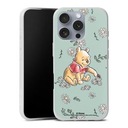 DeinDesign iPhone 16 Pro Handy Silikon H&uuml;lle Case wei&szlig; Handyh&uuml;lle Disney Winnie The Pooh Official Licensed Product Silikon Case