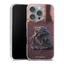 DeinDesign iPhone 16 Pro Handy Silikon H&uuml;lle Case transparent Handyh&uuml;lle The Child Star Wars Baby Yoda Silikon Case