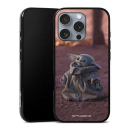 DeinDesign iPhone 16 Pro Handy Silikon H&uuml;lle Case schwarz Handyh&uuml;lle The Child Star Wars Baby Yoda