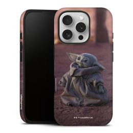 DeinDesign iPhone 16 Pro Handy Panzer Handyh&uuml;lle robuste Outdoor H&uuml;lle Schutzh&uuml;lle gl&auml;nzend The Child Star Wars Baby Yoda Tough Case