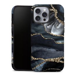 DeinDesign iPhone 16 Pro Max Handy Panzer Handyh&uuml;lle robuste Outdoor H&uuml;lle Schutzh&uuml;lle gl&auml;nzend Marble Trends Glitzer Tough Case
