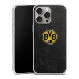DeinDesign iPhone 16 Pro Max Handy Silikon H&uuml;lle Case transparent Handyh&uuml;lle Bvb Borussia Dortmund Merchandise Silikon Case