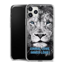 DeinDesign iPhone 11 Pro Max Handy Silikon H&uuml;lle Case transparent Handyh&uuml;lle Official Licensed Product Tsv 1860 M&uuml;nchen Lion Silikon Case