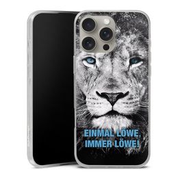 DeinDesign iPhone 16 Pro Max Handy Silikon H&uuml;lle Case transparent Handyh&uuml;lle Official Licensed Product Tsv 1860 M&uuml;nchen Lion Silikon Case