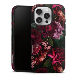 DeinDesign iPhone 16 Pro Handy Panzer Handyh&uuml;lle robuste Outdoor H&uuml;lle Schutzh&uuml;lle gl&auml;nzend Flowers Blossom Rose Tough Case