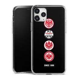 DeinDesign iPhone 11 Pro Max Handy Silikon H&uuml;lle Case transparent Handyh&uuml;lle Sge Soccer Eintracht Frankfurt Silikon Case