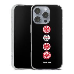 DeinDesign iPhone 16 Pro Handy Silikon H&uuml;lle Case transparent Handyh&uuml;lle Eintracht Frankfurt Soccer Sge Silikon Case