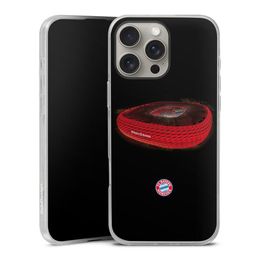 DeinDesign iPhone 16 Pro Max Handy Silikon H&uuml;lle Case transparent Handyh&uuml;lle Fc Bayern M&uuml;nchen Fcb Official Licensed Product Stadium Silikon Case