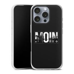 DeinDesign iPhone 16 Pro Handy Silikon H&uuml;lle Case wei&szlig; Handyh&uuml;lle Hamburger Sv Hsv Official Licensed Product Silikon Case