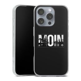 DeinDesign iPhone 16 Pro Handy Silikon H&uuml;lle Case transparent Handyh&uuml;lle Hamburger Sv Hsv Official Licensed Product Silikon Case