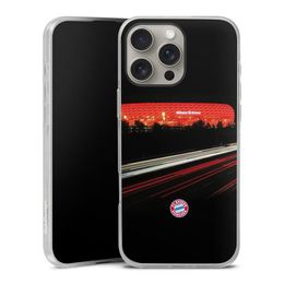 DeinDesign iPhone 16 Pro Max Handy Silikon Hülle Case transparent Handyhülle Fcb Fc Bayern München Stadium Silikon Case