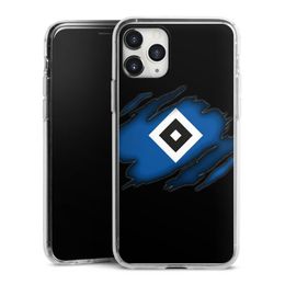 DeinDesign iPhone 11 Pro Max Handy Silikon H&uuml;lle Case transparent Handyh&uuml;lle Official Licensed Product Hsv Hamburger Sv Silikon Case