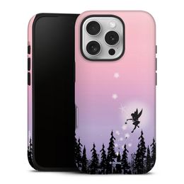 DeinDesign iPhone 16 Pro Handy Panzer Handyh&uuml;lle robuste Outdoor H&uuml;lle Schutzh&uuml;lle gl&auml;nzend Tinkerbells Official Licensed Product Disney Tough Case