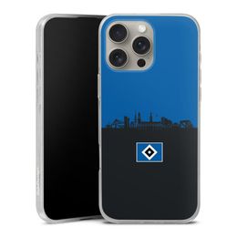 DeinDesign iPhone 16 Pro Max Handy Silikon H&uuml;lle Case transparent Handyh&uuml;lle Hsv Skyline Hamburg Silikon Case