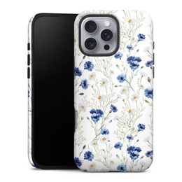 DeinDesign iPhone 16 Pro Max Handy Panzer Handyh&uuml;lle robuste Outdoor H&uuml;lle Schutzh&uuml;lle gl&auml;nzend Flowers Muster Flower Tough Case