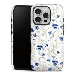 DeinDesign iPhone 16 Pro Handy Panzer Handyh&uuml;lle robuste Outdoor H&uuml;lle Schutzh&uuml;lle gl&auml;nzend Flowers Muster Flower Tough Case