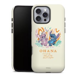 DeinDesign iPhone 16 Pro Max Handy Panzer Handyh&uuml;lle robuste Outdoor H&uuml;lle Schutzh&uuml;lle gl&auml;nzend Official Licensed Product Lilo & Stitch Disney Tough Case