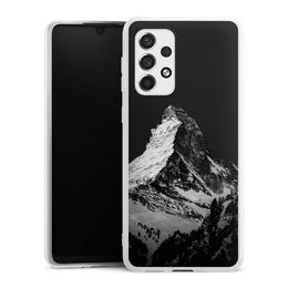 DeinDesign Galaxy A33 5G Handy Silikon H&uuml;lle Case transparent Handyh&uuml;lle Snow Mountain Mountain Top Silikon Case