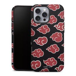 DeinDesign iPhone 16 Pro Max Handy Panzer Handyh&uuml;lle robuste Outdoor H&uuml;lle Schutzh&uuml;lle gl&auml;nzend Naruto Shippuden Pattern Akatsuki Tough Case