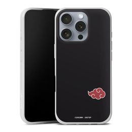 DeinDesign iPhone 16 Pro Handy Silikon H&uuml;lle Case wei&szlig; Handyh&uuml;lle Naruto Shippuden Akatsuki Official Licensed Product Silikon Case