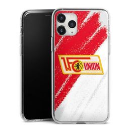 DeinDesign iPhone 11 Pro Max Handy Silikon H&uuml;lle Case transparent Handyh&uuml;lle 1. Fc Union Berlin Logo Official Licensed Product Silikon Case