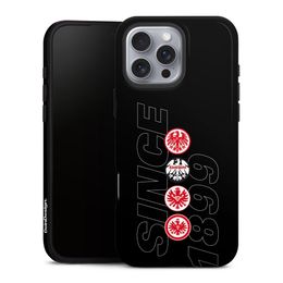 DeinDesign iPhone 16 Pro Max Handy Panzer Handyh&uuml;lle robuste Outdoor H&uuml;lle Schutzh&uuml;lle gl&auml;nzend Eagle Logo Eintracht Frankfurt Tough Case