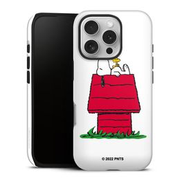 DeinDesign iPhone 16 Pro Handy Panzer Handyh&uuml;lle robuste Outdoor H&uuml;lle Schutzh&uuml;lle matt Snoopy Peanuts Official Licensed Product Tough Case