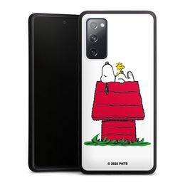 DeinDesign Galaxy S20 FE Handy Premium Silikon H&uuml;lle Handyh&uuml;lle schwarz Case Snoopy Official Licensed Product Peanuts Silikon Premium Case