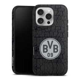 DeinDesign iPhone 16 Pro Handy Panzer Handyh&uuml;lle robuste Outdoor H&uuml;lle Schutzh&uuml;lle gl&auml;nzend Jersey Borussia Dortmund Bvb Tough Case
