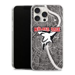 DeinDesign iPhone 15 Pro Max Handy Silikon H&uuml;lle Case transparent Handyh&uuml;lle K&ouml;lner Haie Ice Hockey Official Licensed Product Silikon Case