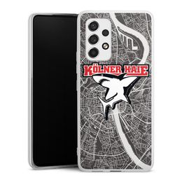 DeinDesign Galaxy A53 5G Handy Silikon H&uuml;lle Case transparent Handyh&uuml;lle Ice Hockey K&ouml;lner Haie Official Licensed Product Silikon Case