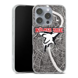 DeinDesign iPhone 16 Pro Handy Silikon H&uuml;lle Case transparent Handyh&uuml;lle K&ouml;lner Haie Ice Hockey Official Licensed Product Silikon Case