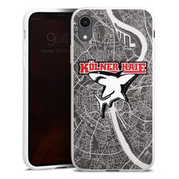 DeinDesign iPhone Xr Handy Silikon H&uuml;lle Case wei&szlig; Handyh&uuml;lle K&ouml;lner Haie Ice Hockey Official Licensed Product Silikon Case