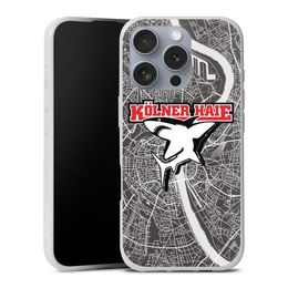 DeinDesign iPhone 16 Pro Handy Silikon H&uuml;lle Case wei&szlig; Handyh&uuml;lle K&ouml;lner Haie Ice Hockey Official Licensed Product Silikon Case