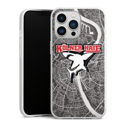 DeinDesign iPhone 13 Pro Handy Silikon H&uuml;lle Case wei&szlig; Handyh&uuml;lle K&ouml;lner Haie Ice Hockey Official Licensed Product Silikon Case