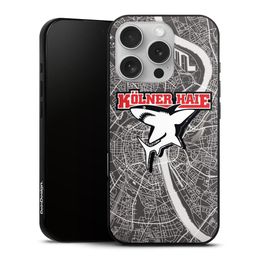 DeinDesign iPhone 16 Pro Handy Slim Case extra d&uuml;nn Silikon Handyh&uuml;lle schwarz H&uuml;lle K&ouml;lner Haie Ice Hockey Official Licensed Product Silikon Slim Case